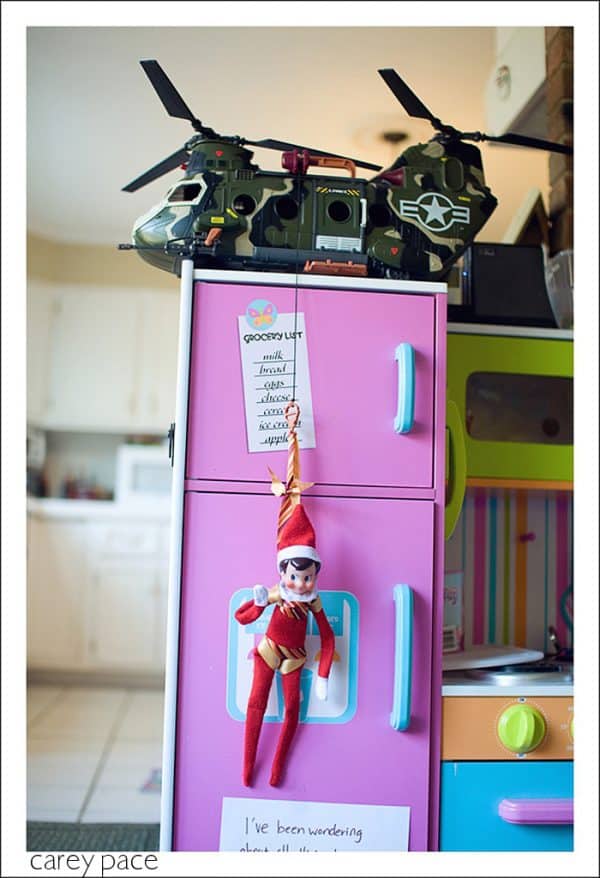 5 Flying Elf on the Shelf Poses