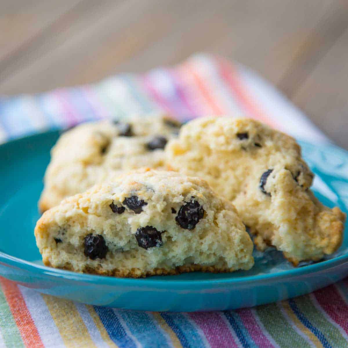 Super Fast Blueberry Scones - Peanut Blossom
