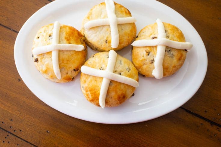 Make ahead hot cross biscuits for a simple Easter