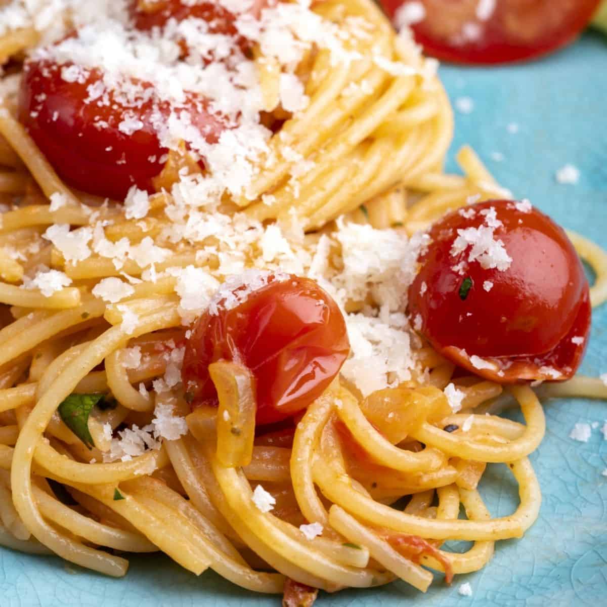 Fresh Tomato Pasta Toss - Peanut Blossom