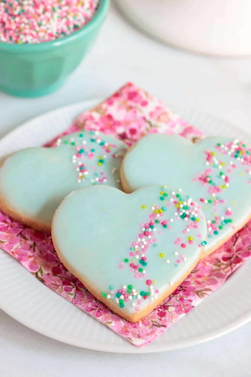 2-Color Valentine Sugar Cookies