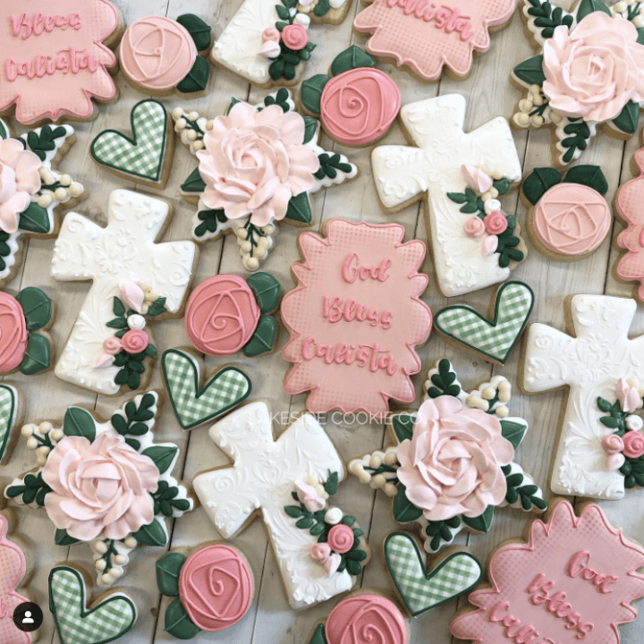 First Communion Cookies Design Ideas - Peanut Blossom