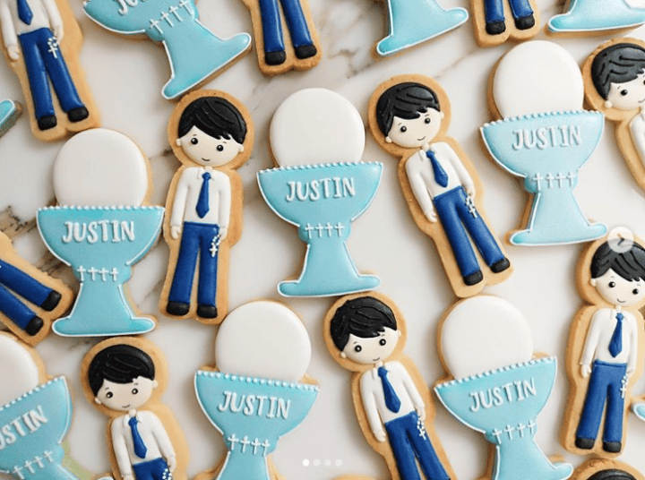 First Communion Cookies Design Ideas - Peanut Blossom