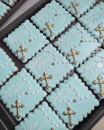 First Communion Cookies Design Ideas - Peanut Blossom