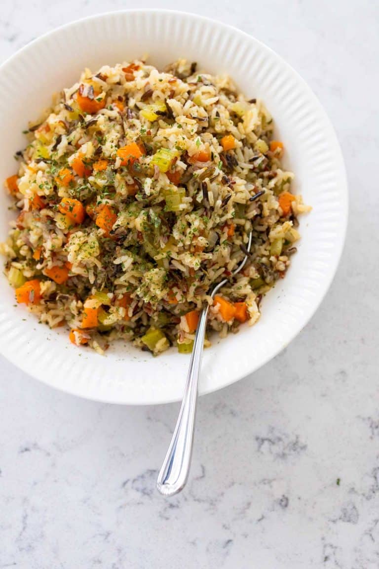 Wild Rice Pilaf {Instant Pot or Stovetop}