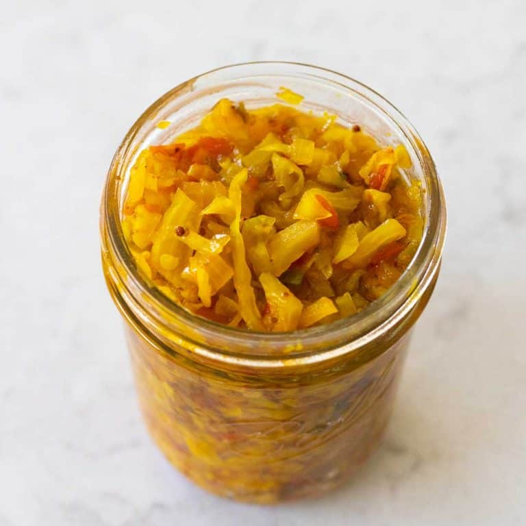 Chow Chow Relish {No Canning Required} - Peanut Blossom