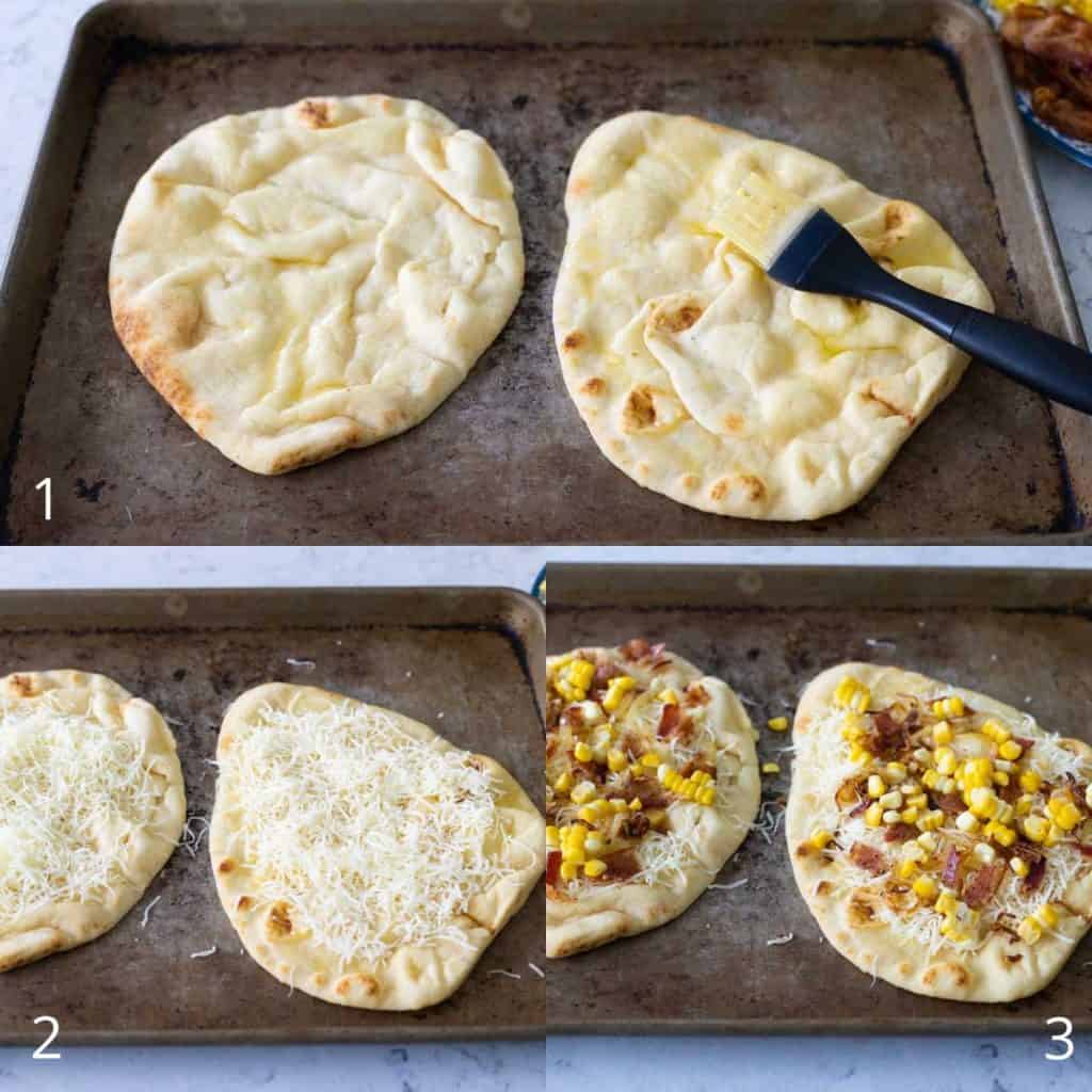 Sweet Corn Pizza with Bacon - Peanut Blossom